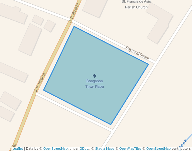 Bongabon Town Plaza in Bongabon | Map and Routes