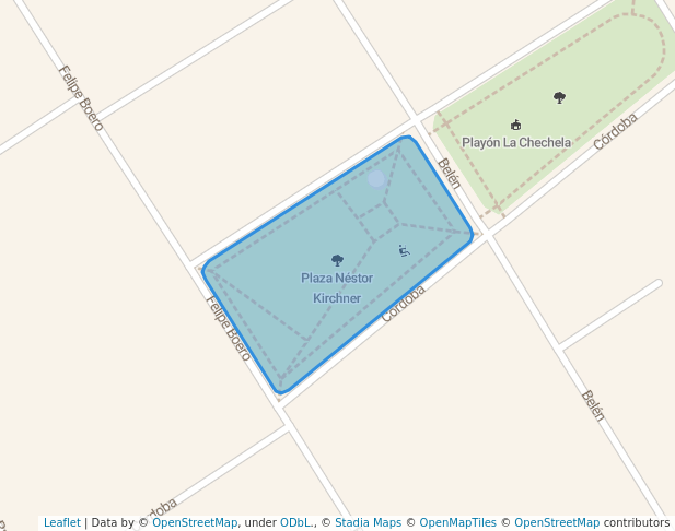 Plaza Néstor Kirchner in Belén de Escobar | Map and Routes