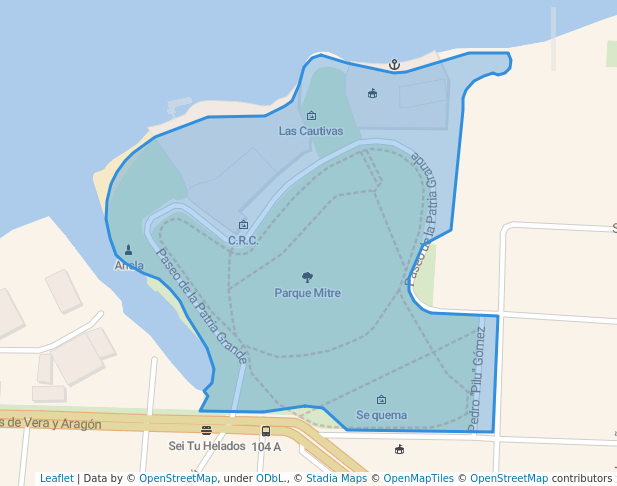 Parque Mitre in Corrientes | Map and Routes
