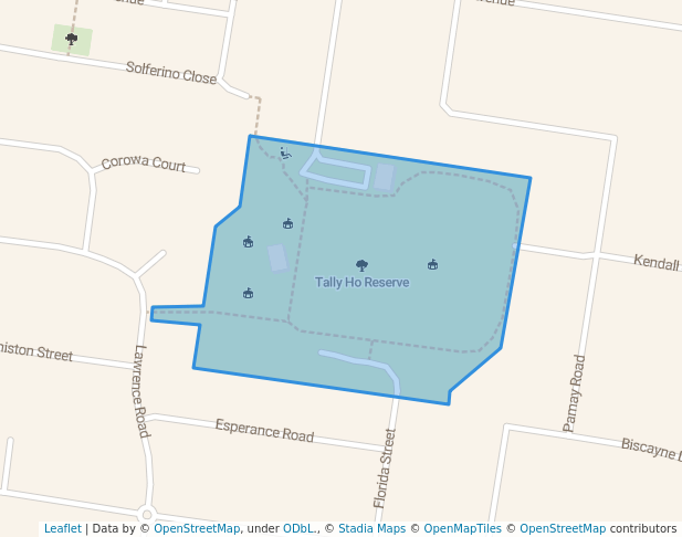 Tally Ho Reserve in Mount Waverley | Map and Routes