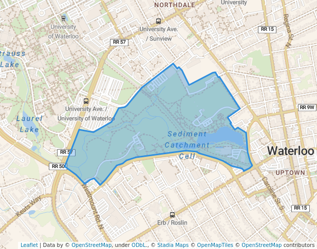 Waterloo Park in Waterloo | Map and Routes