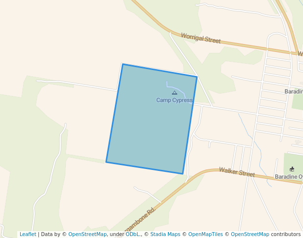Baradine Park in Baradine | Map and Routes