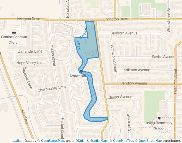 Arrowhead Park in Eugene | Map and Routes