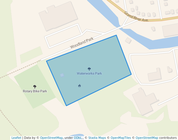 Waterworks Park in Brantford | Map and Routes