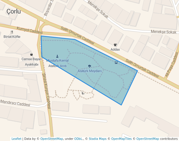 Atatürk Meydanı in Çorlu | Map and Routes