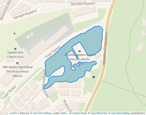 Petralona Grove in Athina | Map and Routes