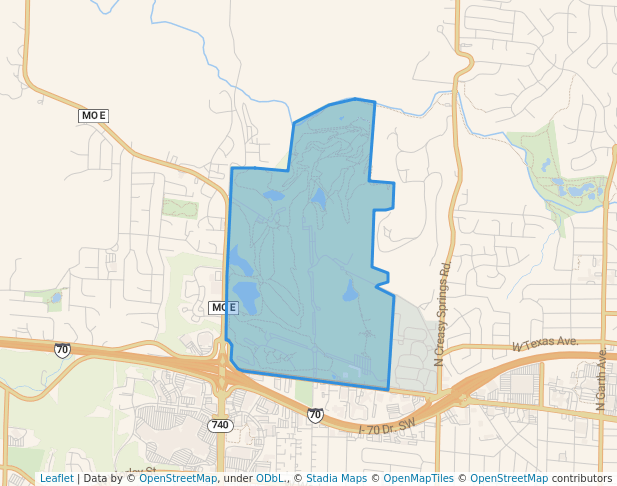 Cosmo Park in Columbia | Map and Routes