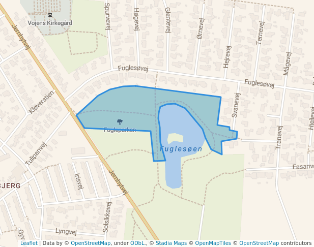 Fugleparken in Vojens | Map and Routes