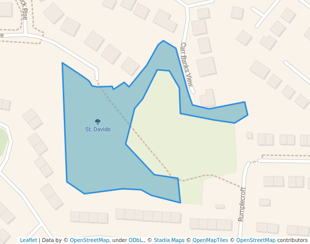 St. Davids in Otley | Map and Routes