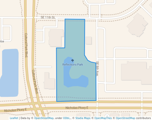 Reflections Park in Cape Coral | Map and Routes
