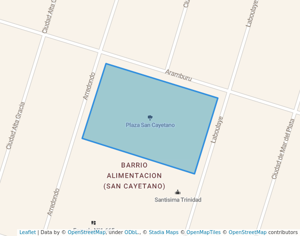 Plaza San Cayetano in IKR | Map and Routes