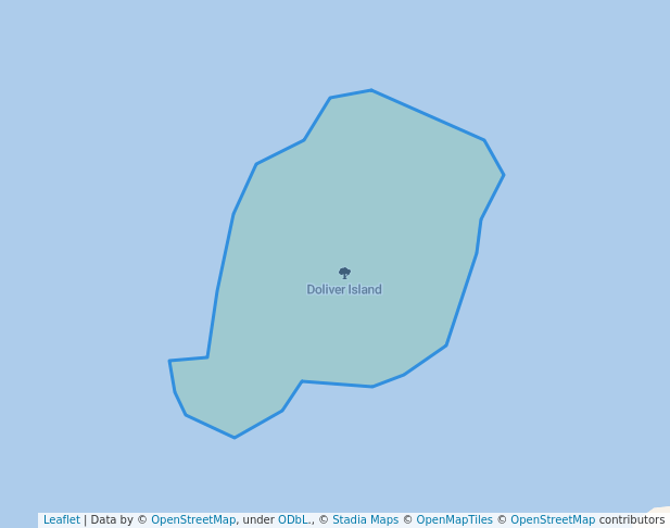 Doliver Island in Isle au Haut | Map and Routes