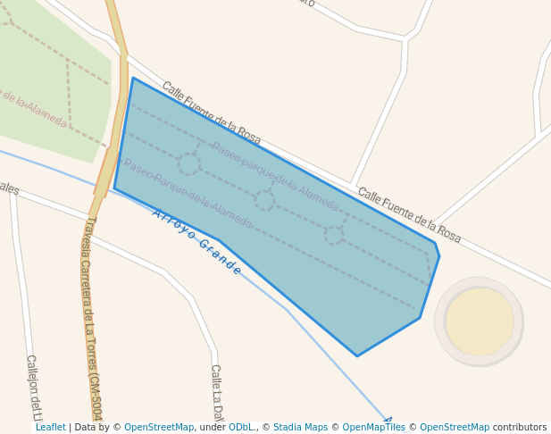 Parque La Alameda in Alameda de Méntrida | Map and Routes