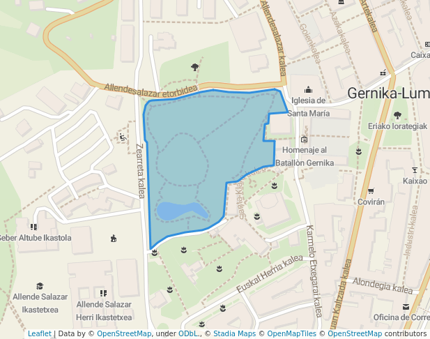 Europako Herrien parkea in Gernika-Lumo | Map and Routes