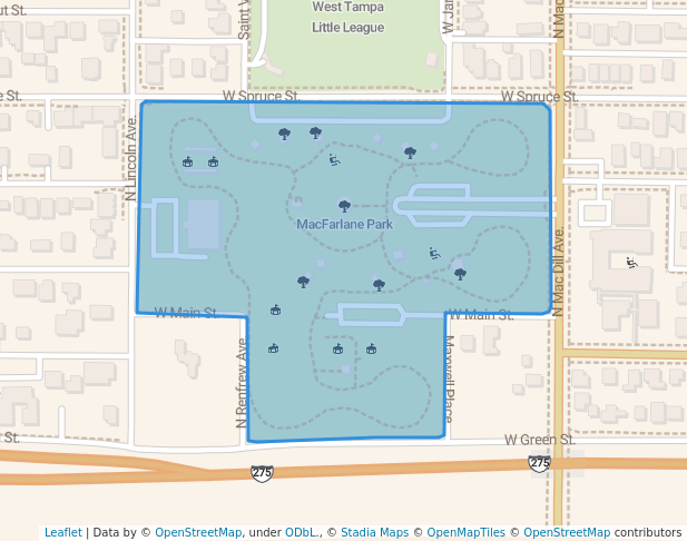 MacFarlane Park in Tampa | Map and Routes