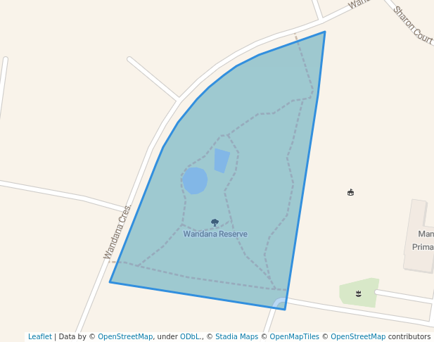 Wandana Reserve in Mooroolbark | Map and Routes
