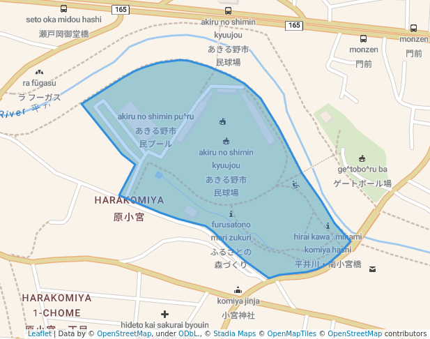 Kusabana Park in Akiruno | Map and Routes