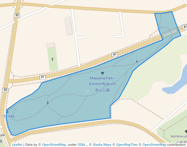 Maeyama Park / Komine Ryokuchi in Akiruno | Map and Routes