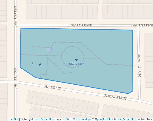 USJ13 Park in Subang Jaya | Map and Routes