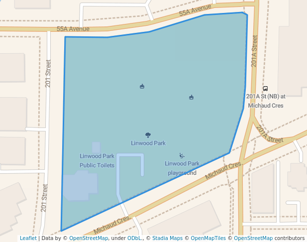 Linwood Park in Langley | Map and Routes