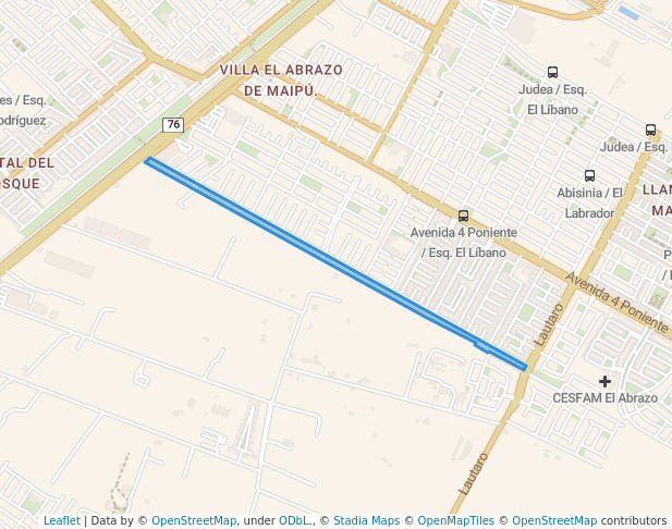 Parque Esdras in Maipú | Map and Routes