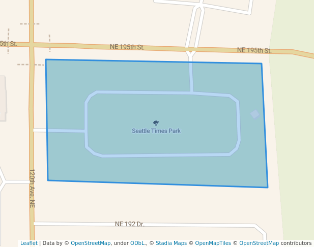 Seattle Times Park in Bothell | Map and Routes