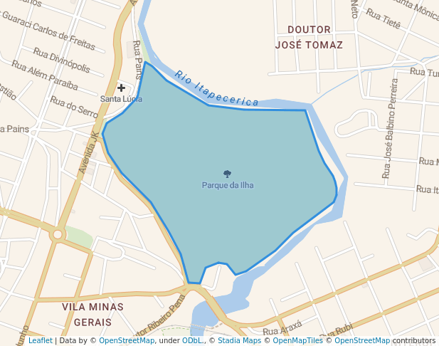 Parque da Ilha in Divinópolis | Map and Routes