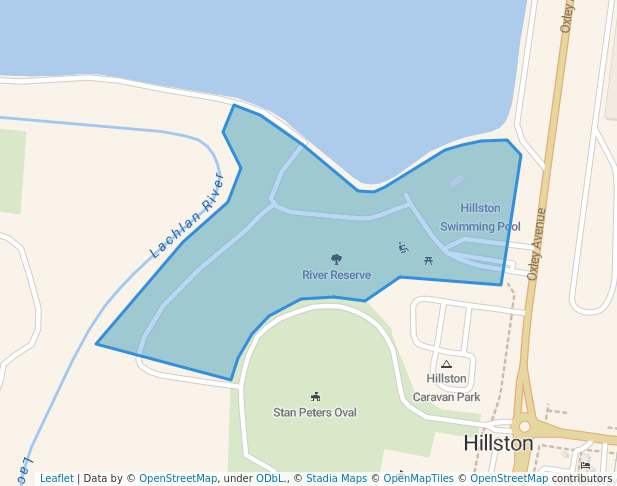 River Reserve in Hillston | Map and Routes
