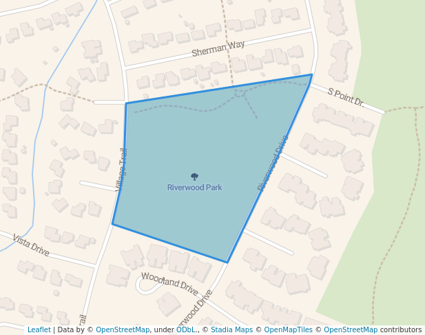 Riverwood Park in Hastings | Map and Routes