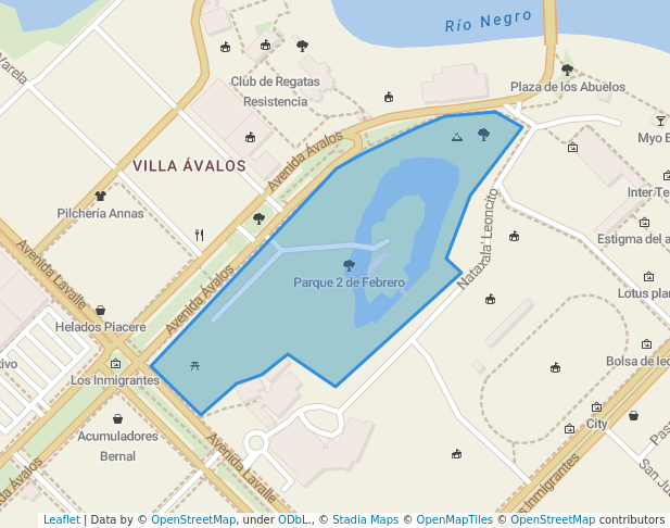 Parque 2 de Febrero in Resistencia | Map and Routes