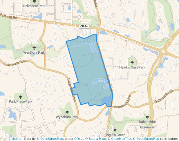 Avery Park in Dublin | Map and Routes