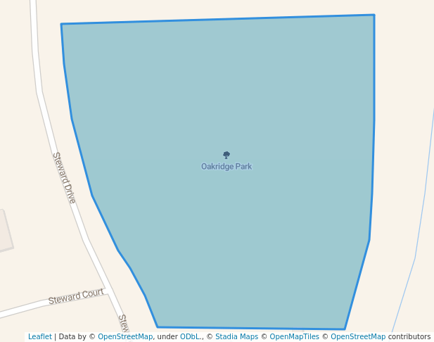 Oakridge Park in Sun Prairie | Map and Routes