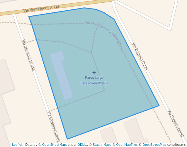 Parco Largo Bersaglieri D'Italia in Liscate | Map and Routes