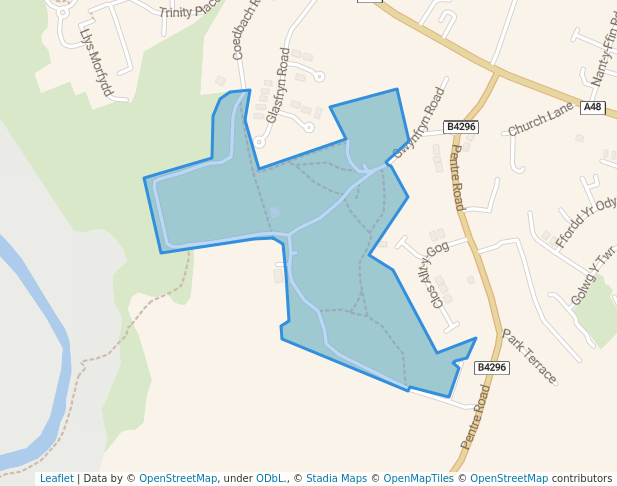Coed Bach Park in Pontarddulais | Map and Routes