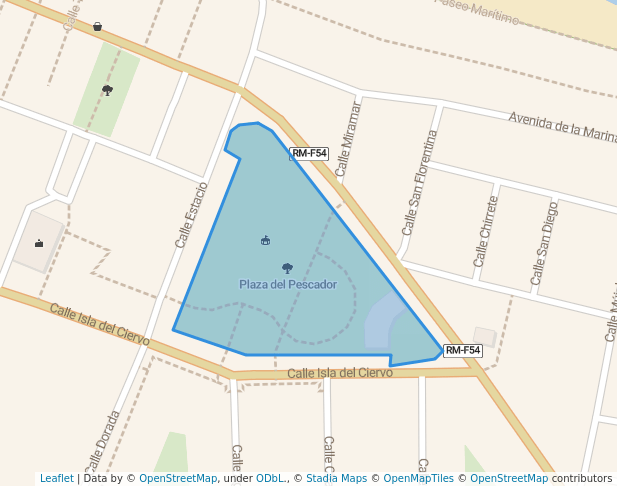 Plaza del Pescador in Los Nietos | Map and Routes