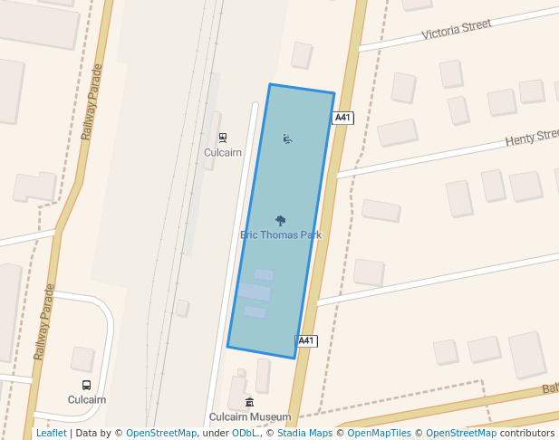 Eric Thomas Park in Culcairn | Map and Routes