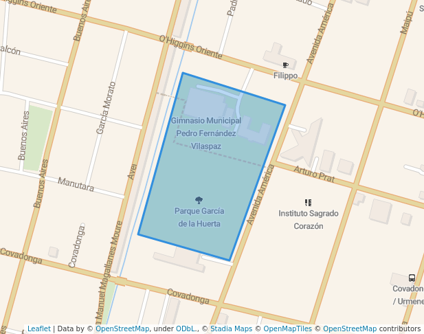 Parque García de la Huerta in San Bernardo | Map and Routes