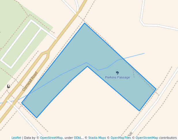 Perkins Passage in Oakville | Map and Routes