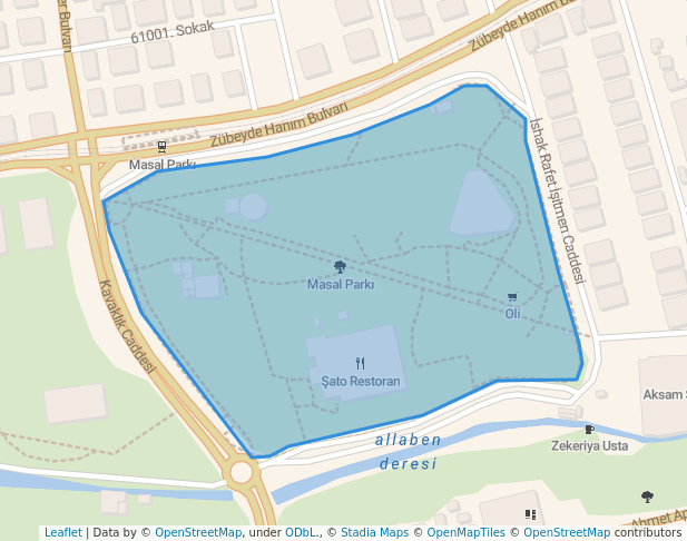 Masal Parkı in Gaziantep | Map and Routes