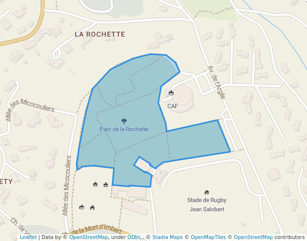 Parc de la Rochette in Manosque | Map and Routes