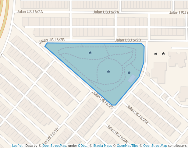 USJ6 Park in Subang Jaya | Map and Routes