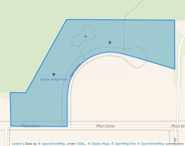 Sylvan Ridge Park in Urbandale | Map and Routes