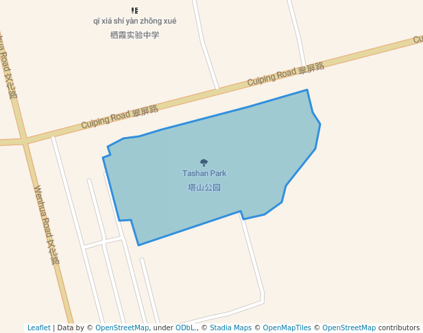 Tashan Park in Yan Tai Shi | Map and Routes