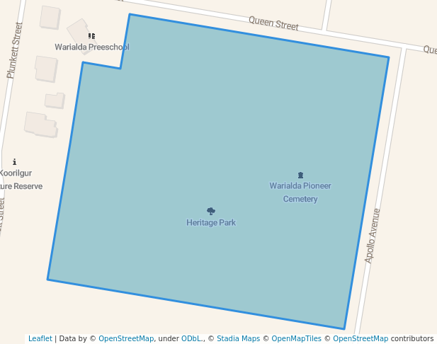 Heritage Park in Warialda | Map and Routes