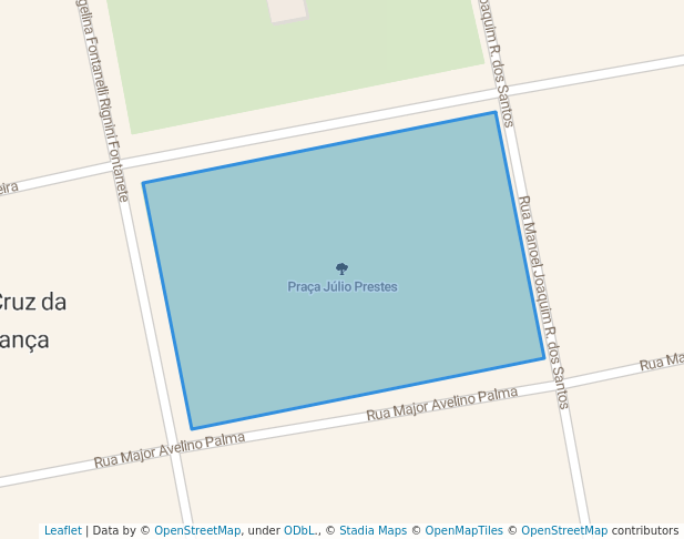 Praça Júlio Prestes in Santa Cruz da Esperança | Map and Routes