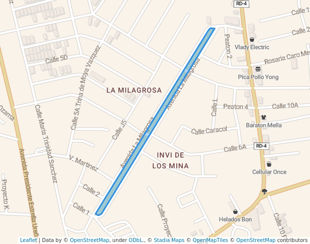 Parque La Milagrosa in Santo Domingo Este | Map and Routes