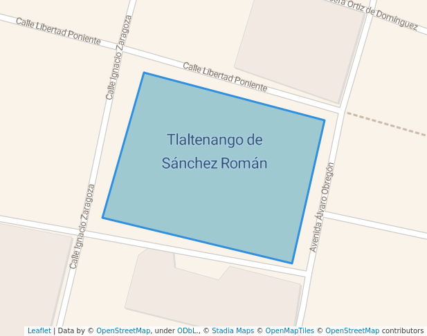 Plaza Principal in Tlaltenango de Sánchez Román | Map and Routes