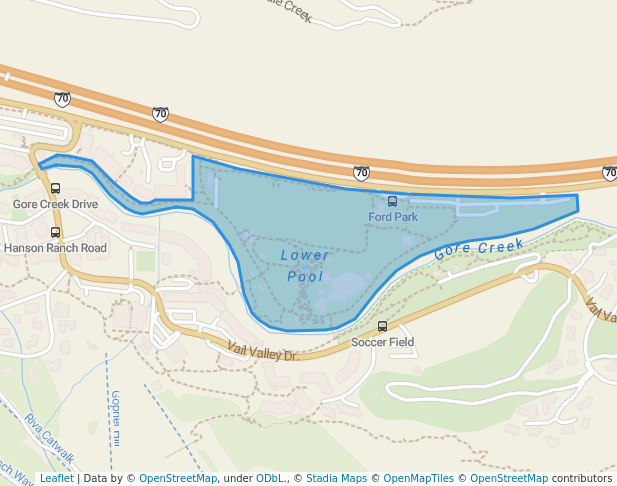 Ford Park in Vail | Map and Routes