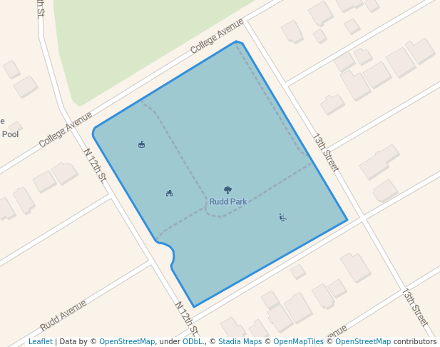 Rudd Park in Cañon City | Map and Routes