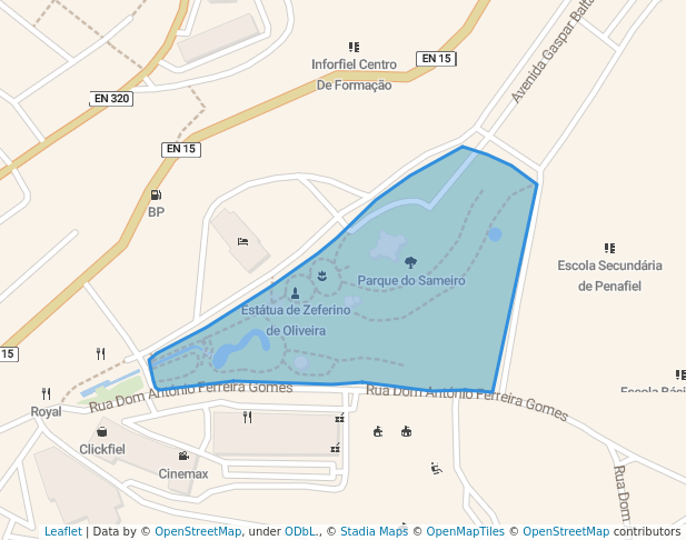 Parque do Sameiro in Penafiel | Map and Routes
